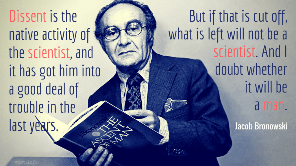 Lecture, MIT (19 Mar 1953) - Bronowski, Jacob | WIST Quotations